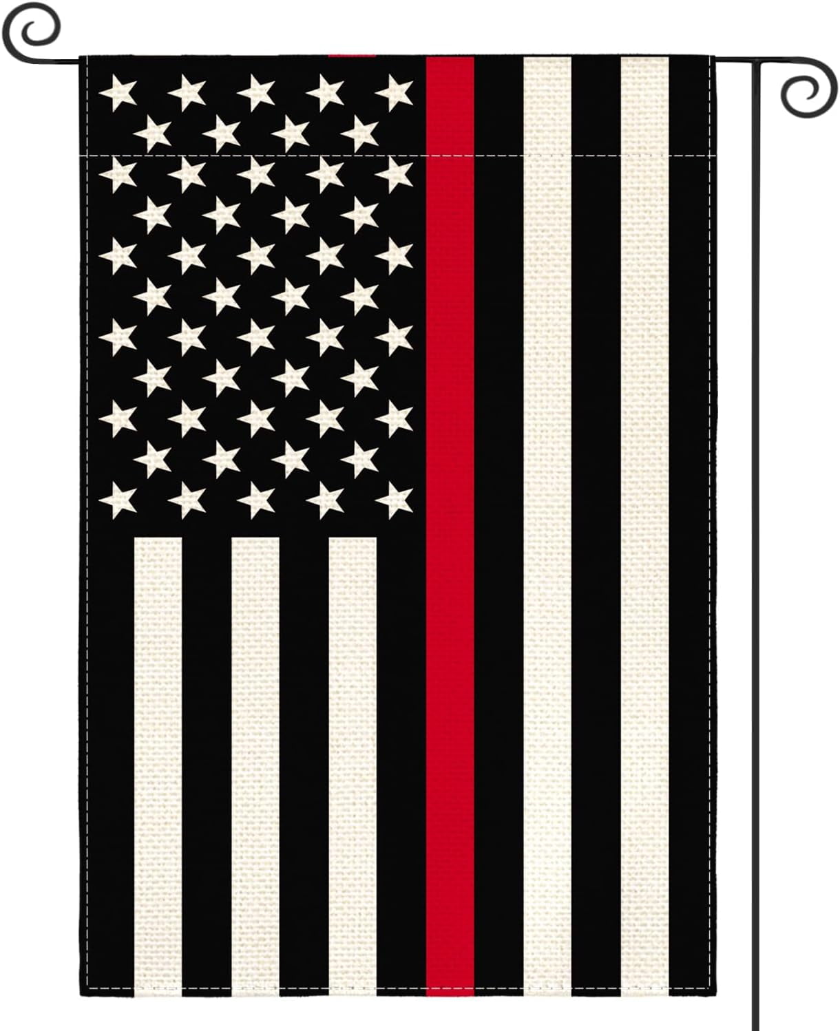 Thin Red Line Firefighters and Fire Services Garden Flag 12x28 inch ...