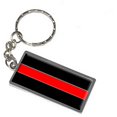 Thin Red Line Firemen Keychain Key Chain Ring - Walmart.com