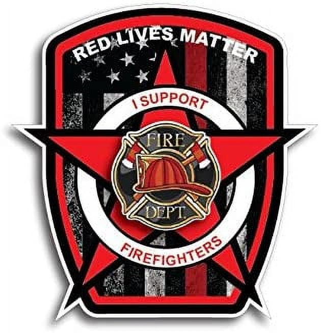 Thin Red Line Flag Firefighter Fire Department Fire Truck Red Lives ...