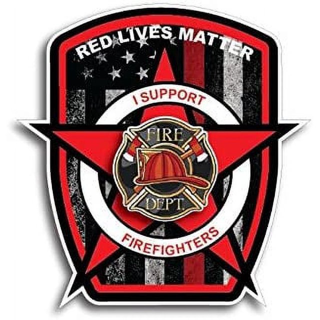 Thin Red Line Flag Firefighter Fire Department Fire Truck Red Lives ...