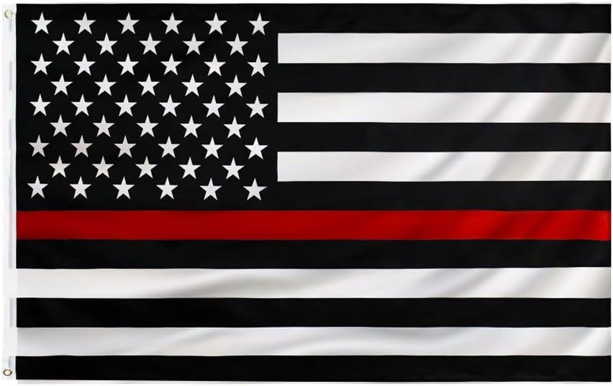 Thin Red Line Flag3x5 FT American Honoring Firefighter Flags Polyester ...