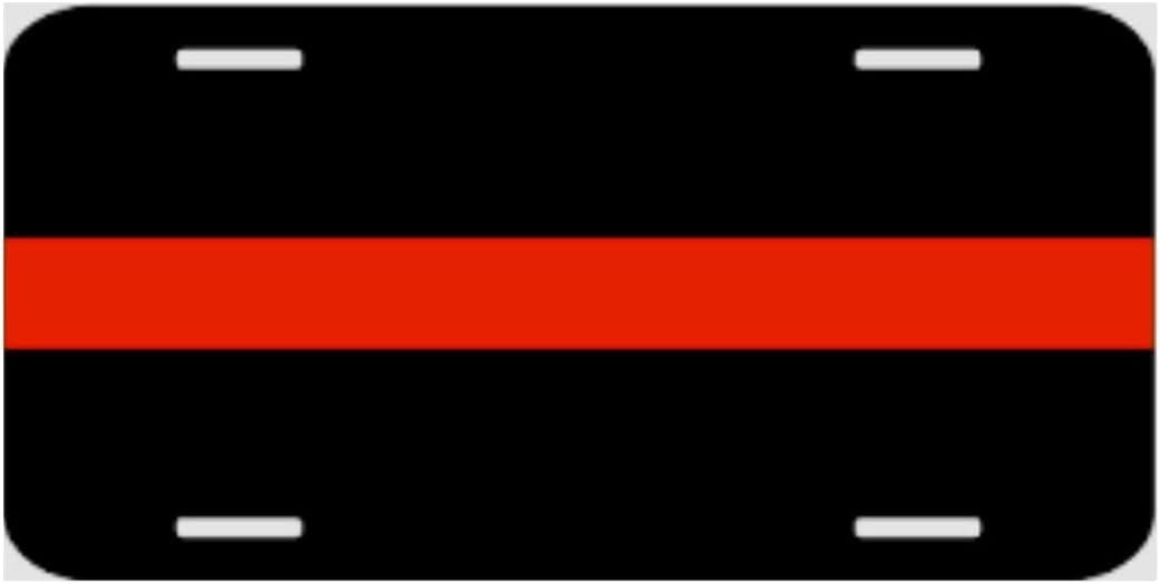 Thin Red Line Metal License Plate - Firefighter - Walmart.com