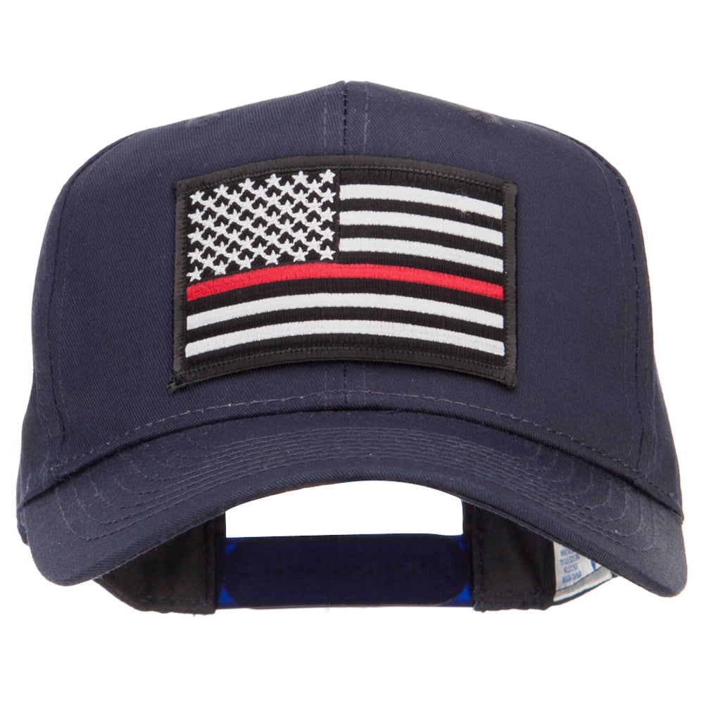 Thin Red Line USA Flag Patched Twill Cap - Navy OSFM - Walmart.com
