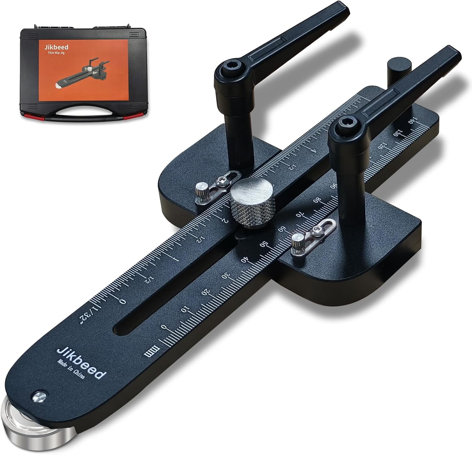 Thin Rip Jig/Thin Rip Jig Table Saw Jig Guide for Making Repetitive Narrow Strip Cuts - Fits 3/8 ...