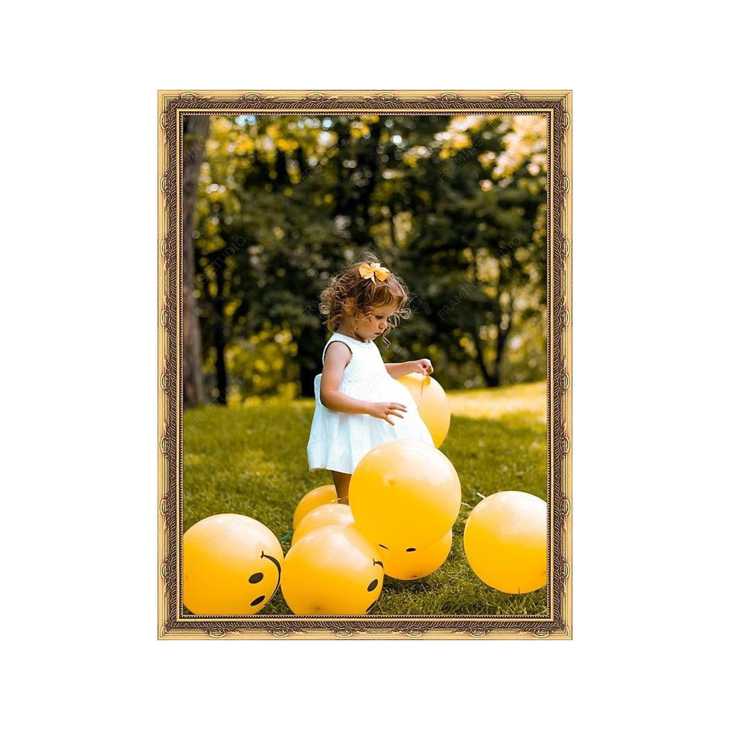 Thin Rope and Beaded Traditional Antique Gold Frame - Walmart.com