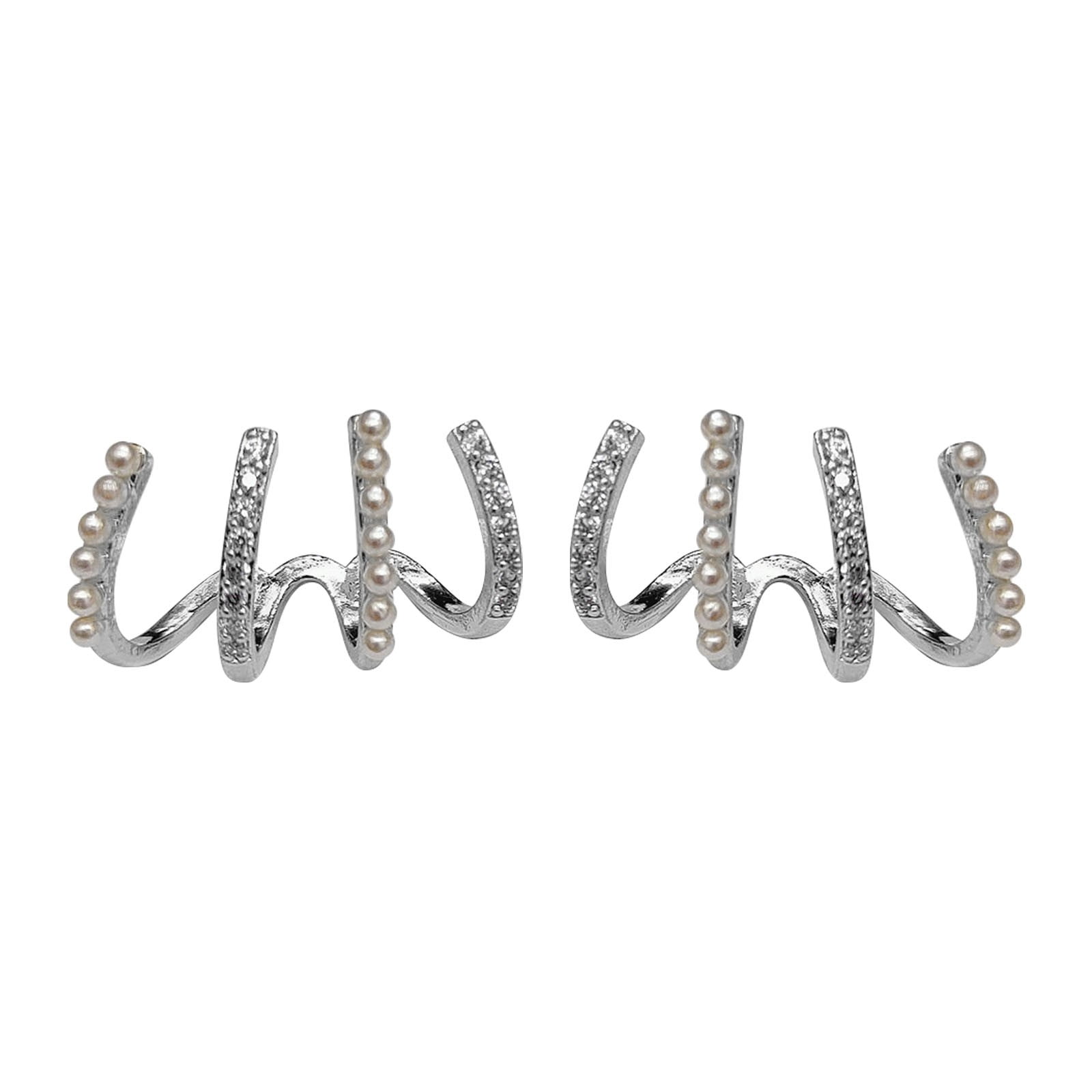 Thin Small Hoop Earrings Needle Earrings Temperament Earrings New ...