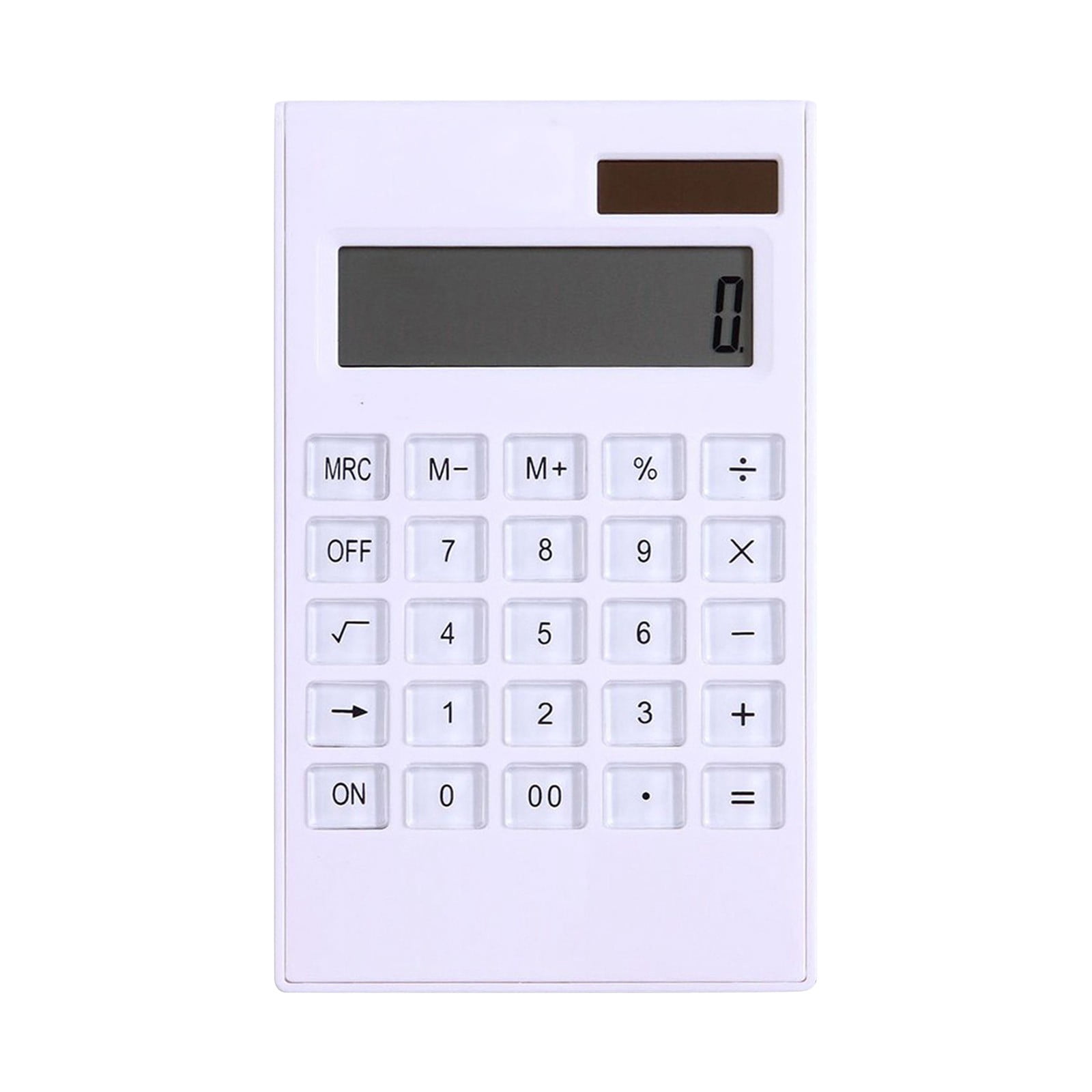 Thin Solar Calculator With Large Buttons Slim Portable Desktop ...