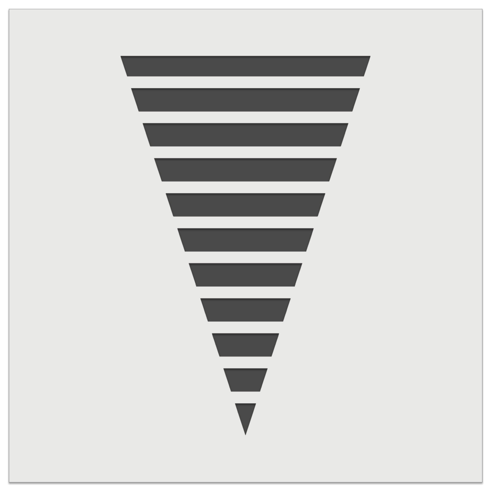 Thin Striped Pennant DIY Cookie Wall Craft Stencil - 3.5 Inch - Walmart.com