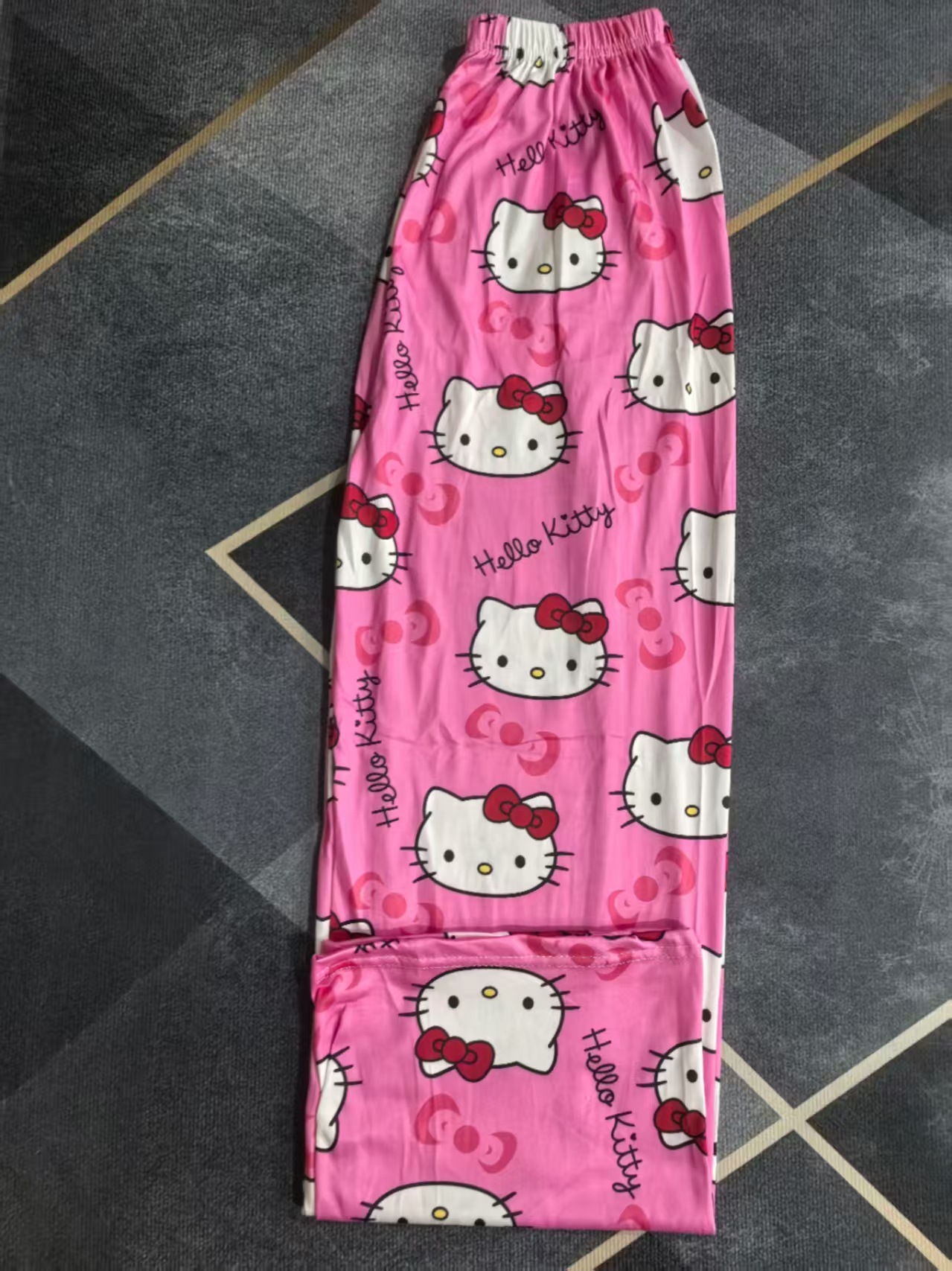 Thin Style KT Cat Pajama Pants for Women, Loose and Casual Home Pants ...