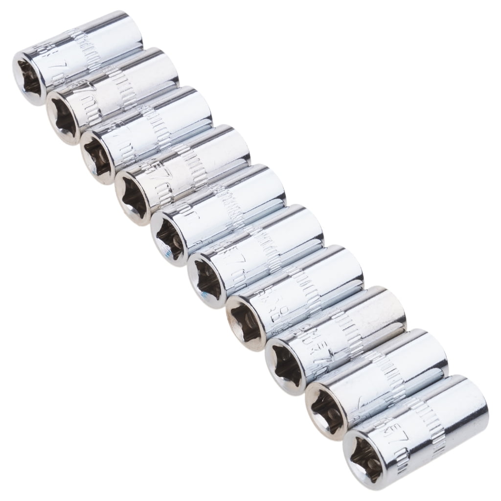 Thin Wall Design Short Socket Set 6 Point Metric 4mm to 14mm Wrench ...