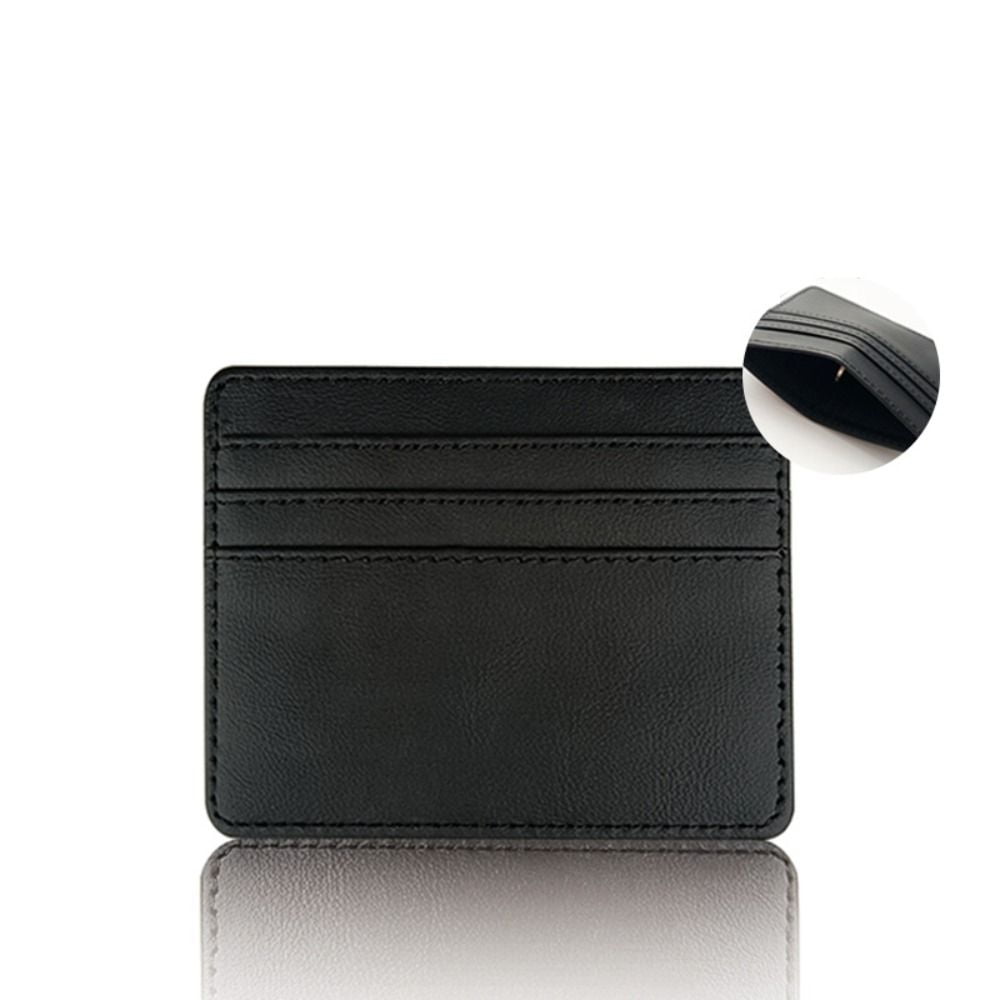 Thin Wallet Case Leather Coin Pouch Case Bag Business Card Wallet Money ...