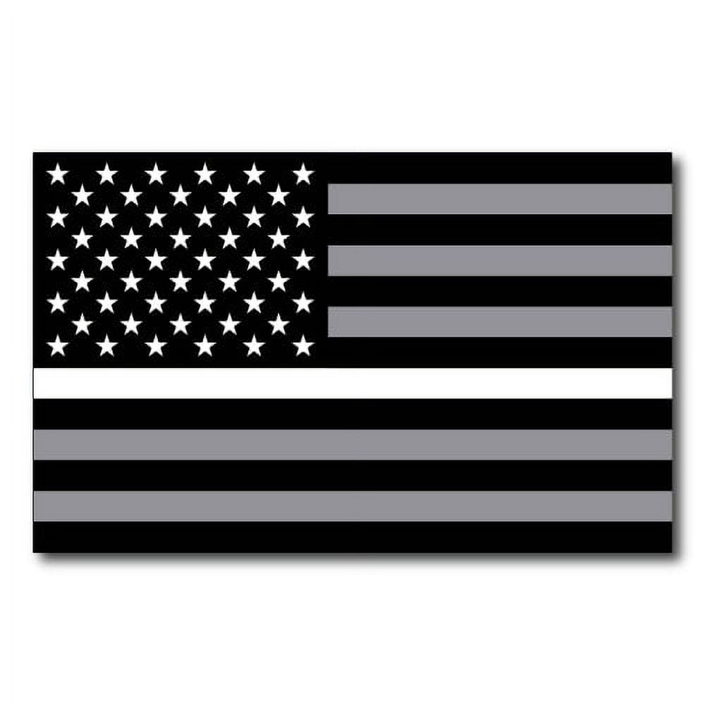Thin White Line American Flag Magnet Decal 5x8 Heavy Duty for Car Truck ...