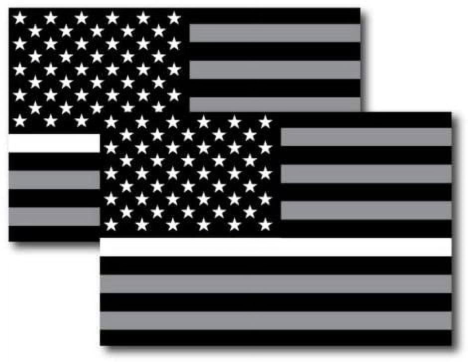 Thin White Line American Flags, 2 Pack 3" x 5" Decals, - in Support of ...