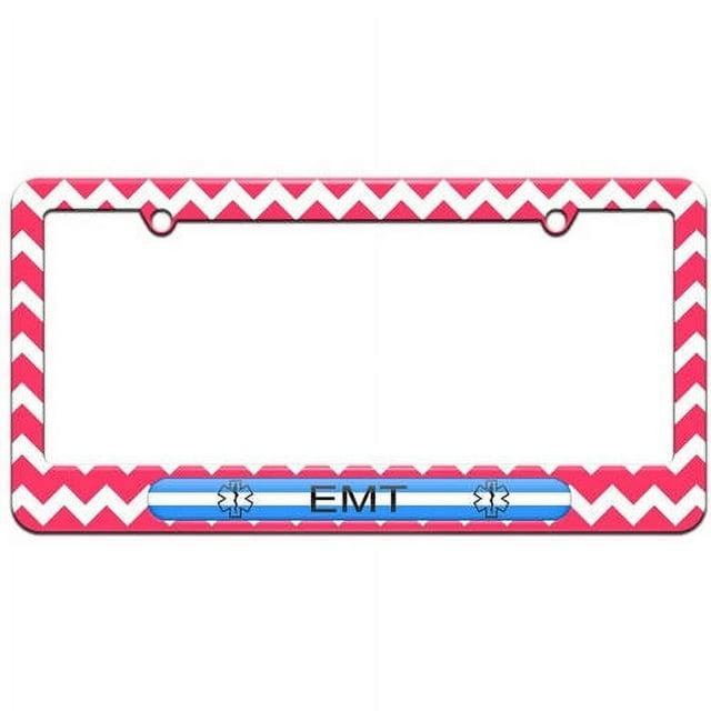 Thin White Line, EMT Star of Life License Plate Tag Frame, Multiple ...