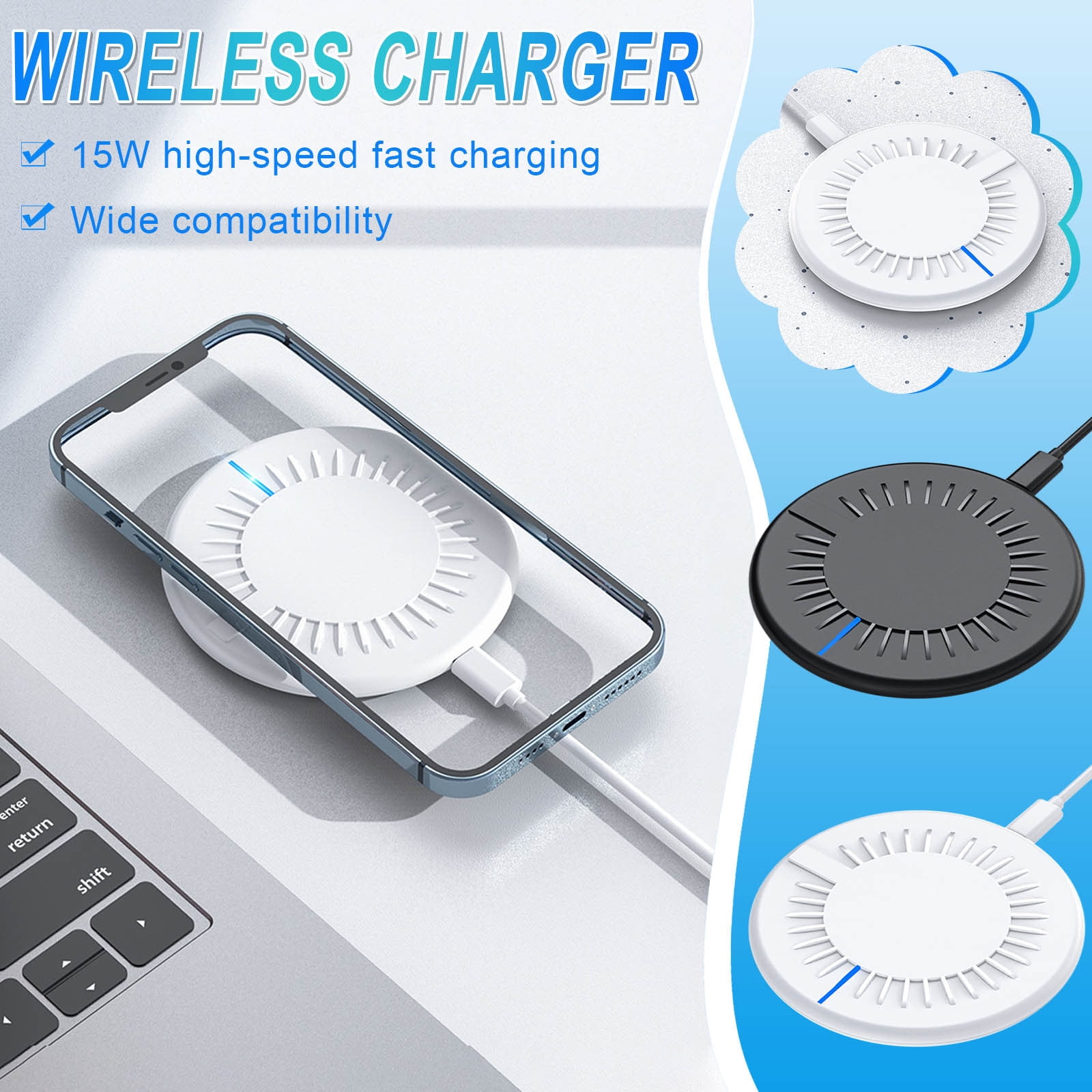 Thin Wireless Charger 15w Wireless Charger Wireless Charging,New ...