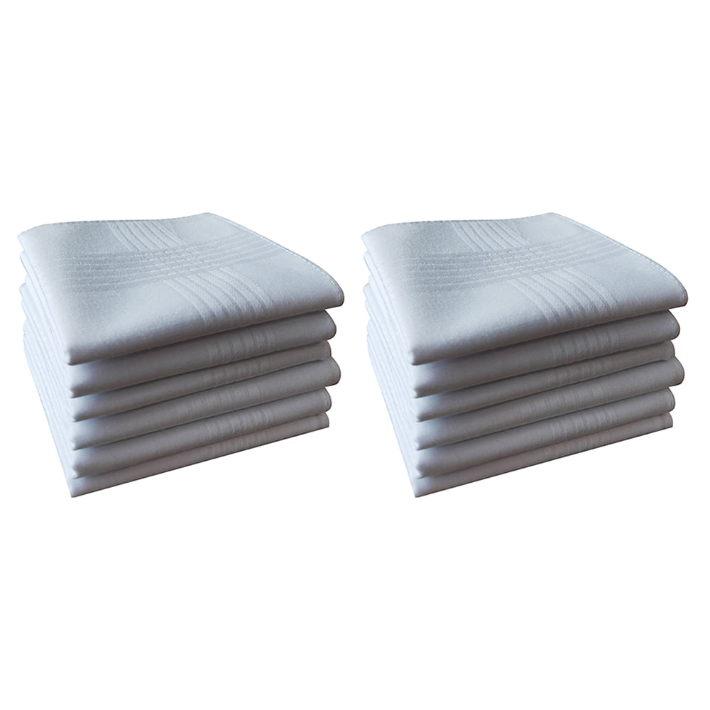 Thin feel Cotton 40cm pure white handkerchief. Business suit napkin ...
