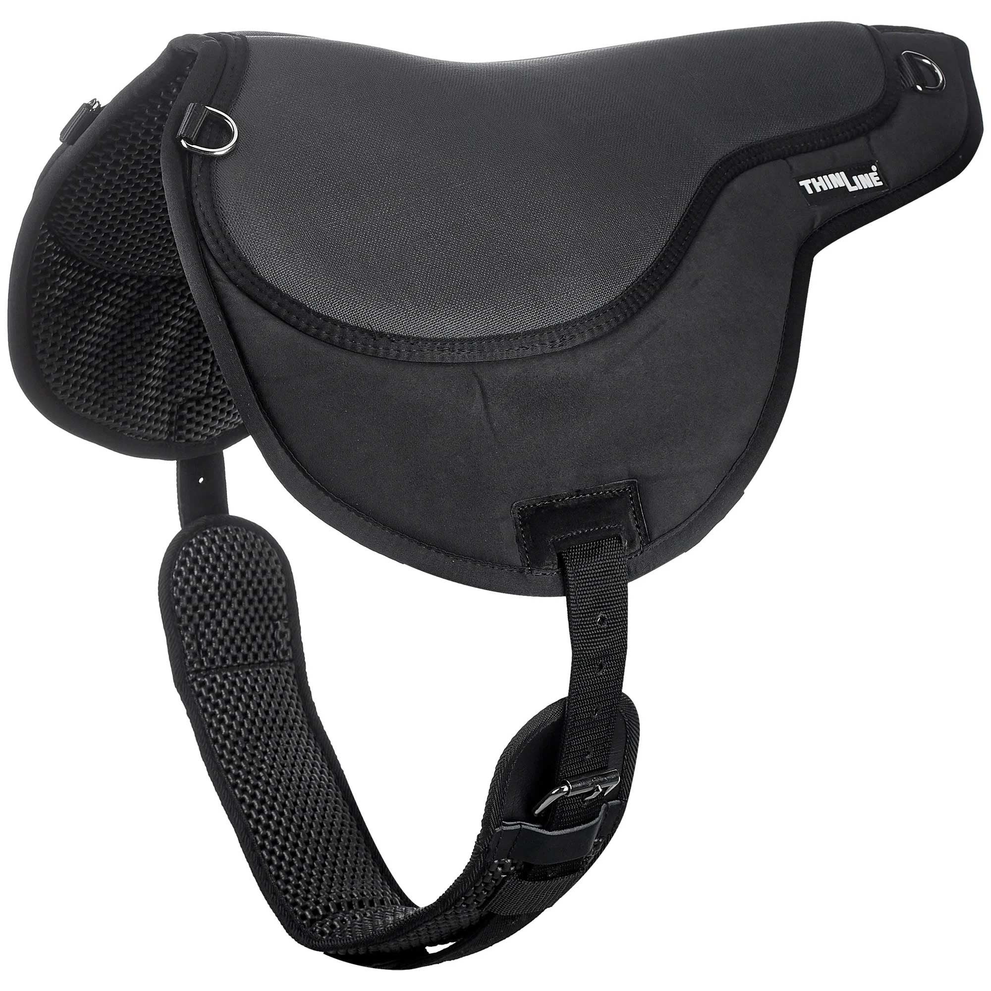 ThinLine Bareback Pad w/ Girth - Bareback Saddle - Black - Walmart.com