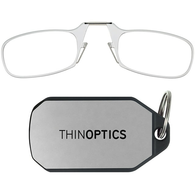 ThinOptics Armless Reading Glasses with Keychain Case - +2.50 - Clear ...