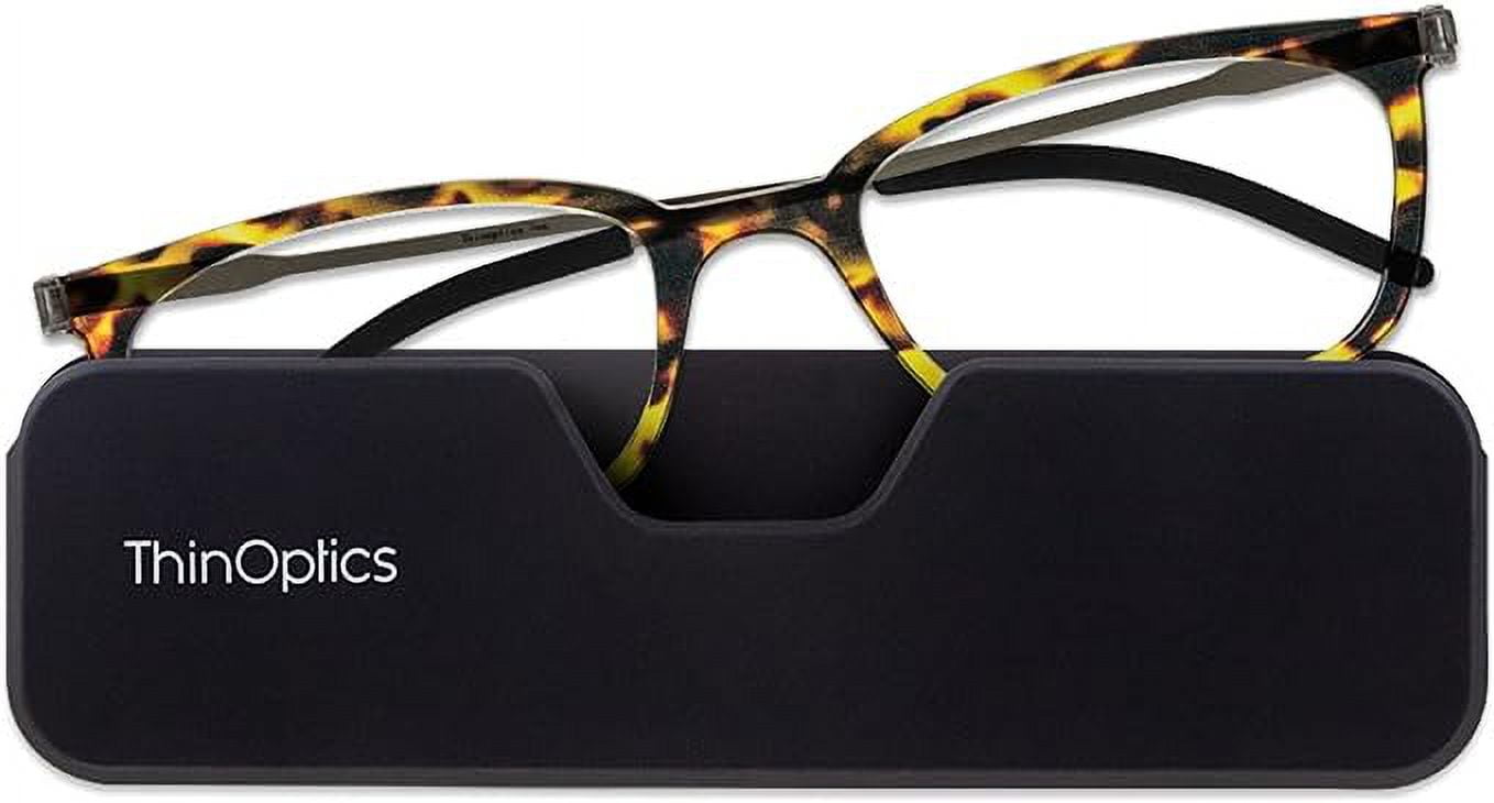 ThinOptics FrontPage Connect 2.0 Tortoise Glasses with Case - Walmart.com