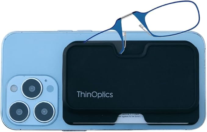 ThinOptics Readers with Wallet - Armless On-Nose Reading Glasses - Slim ...