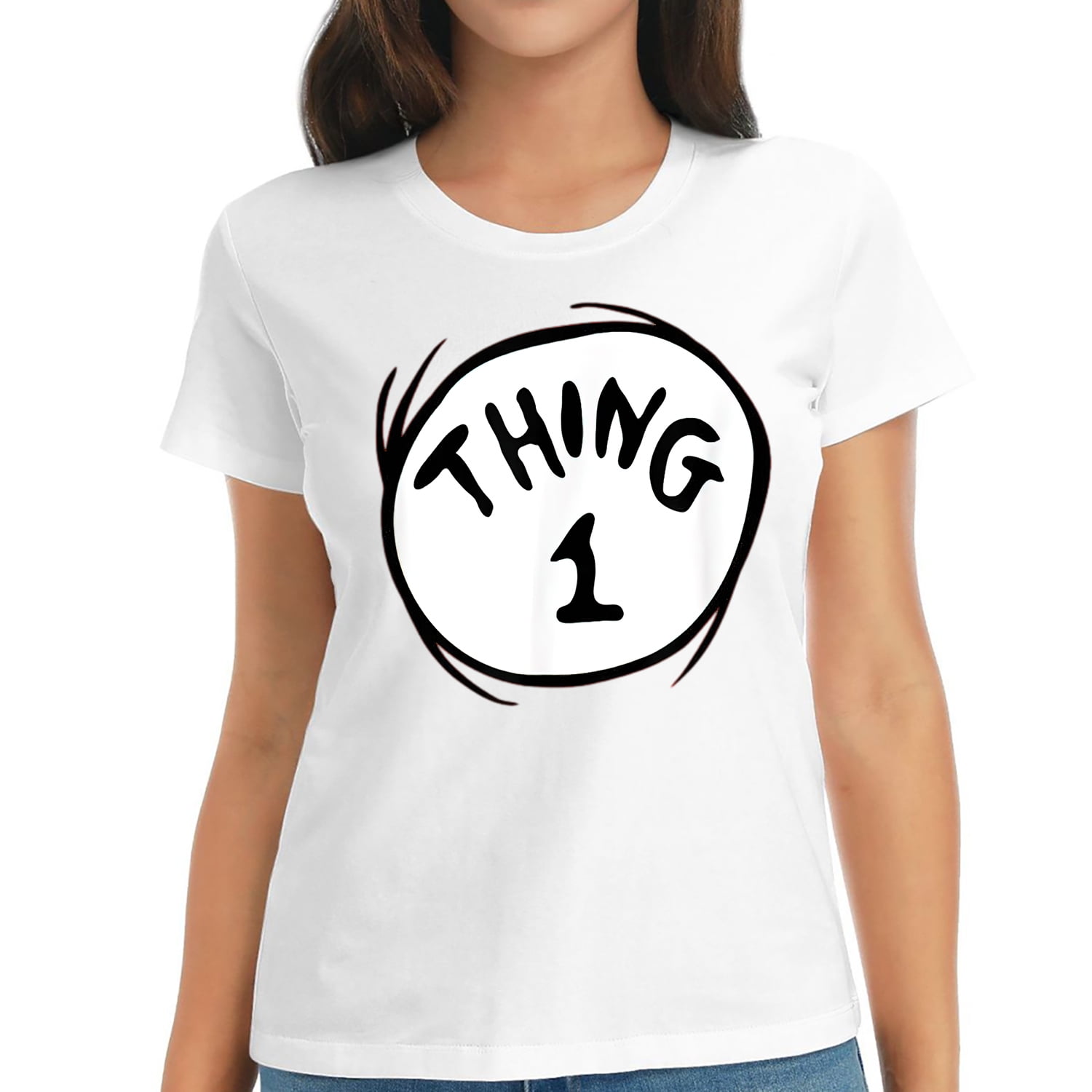 Thing 1 Emblem Vintage T-Shirt - Walmart.com