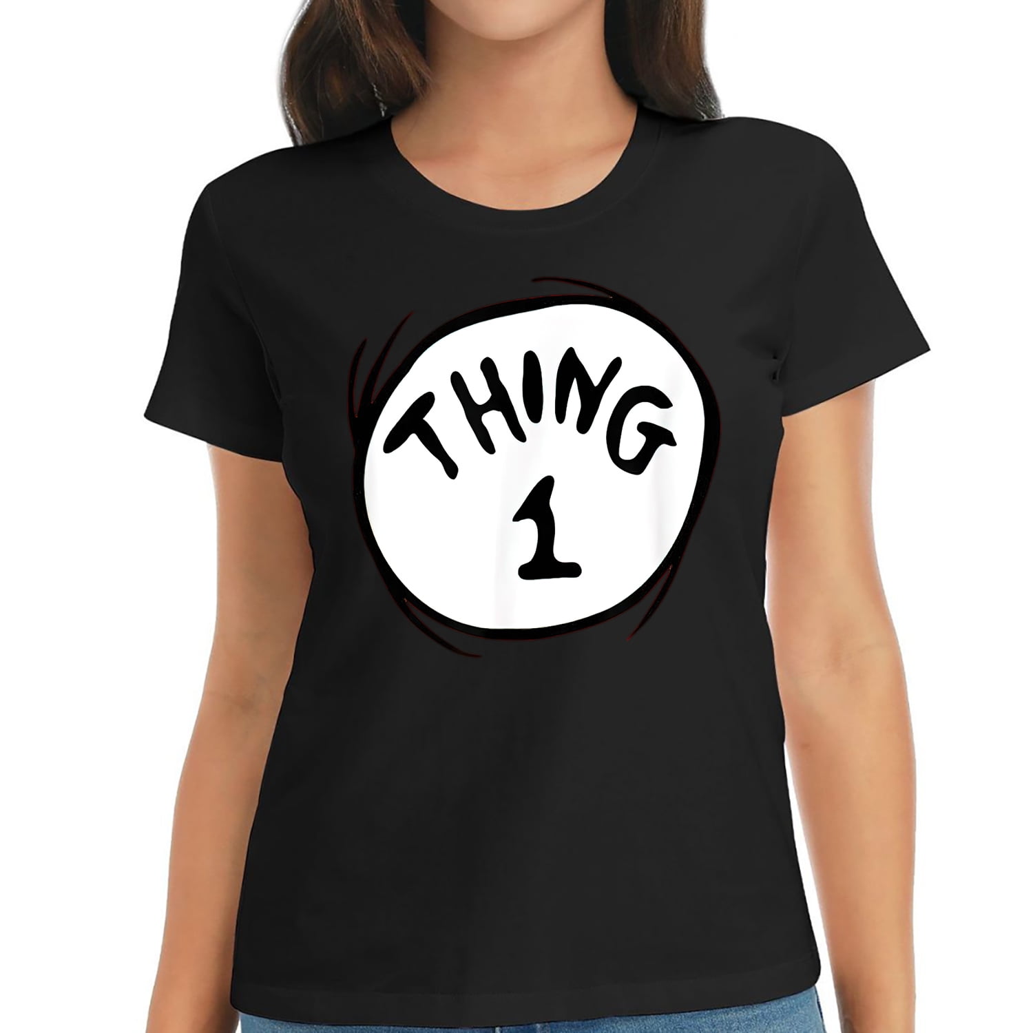 Thing 1 Emblem Vintage T-Shirt - Walmart.com