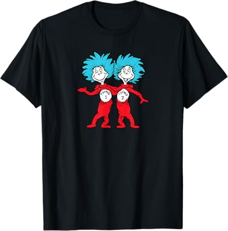 Thing 1 Thing 2 Buddies T-Shirt Dr. Seuss - Walmart.com