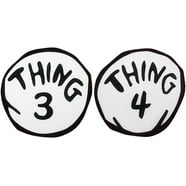 Dr. Seuss Thing 1 and Thing 2 Patch Set, Iron-On, 100% Polyester, 7 ...