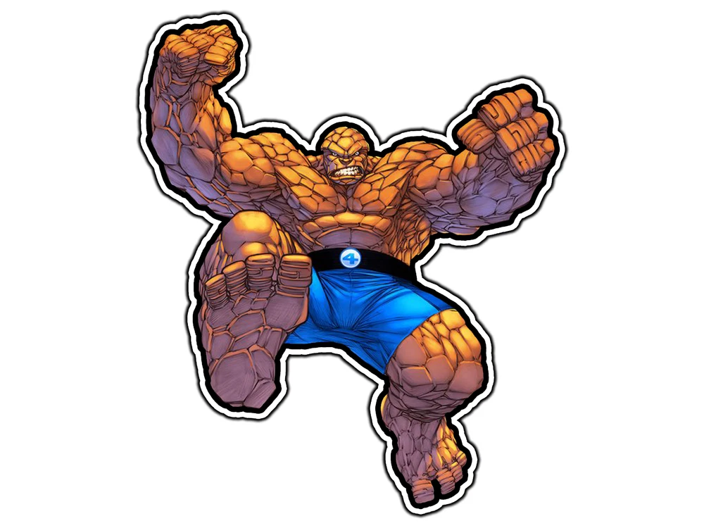 The Thing Animated Style #1 Sticker Cartoon Sticker, Phone Decal Water ...