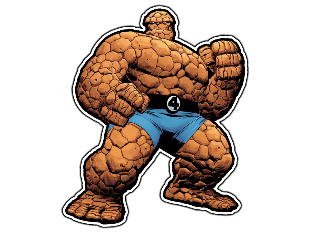 The Thing Comics Cartoon Style #1 Sticker Cartoon Sticker, Phone Decal ...