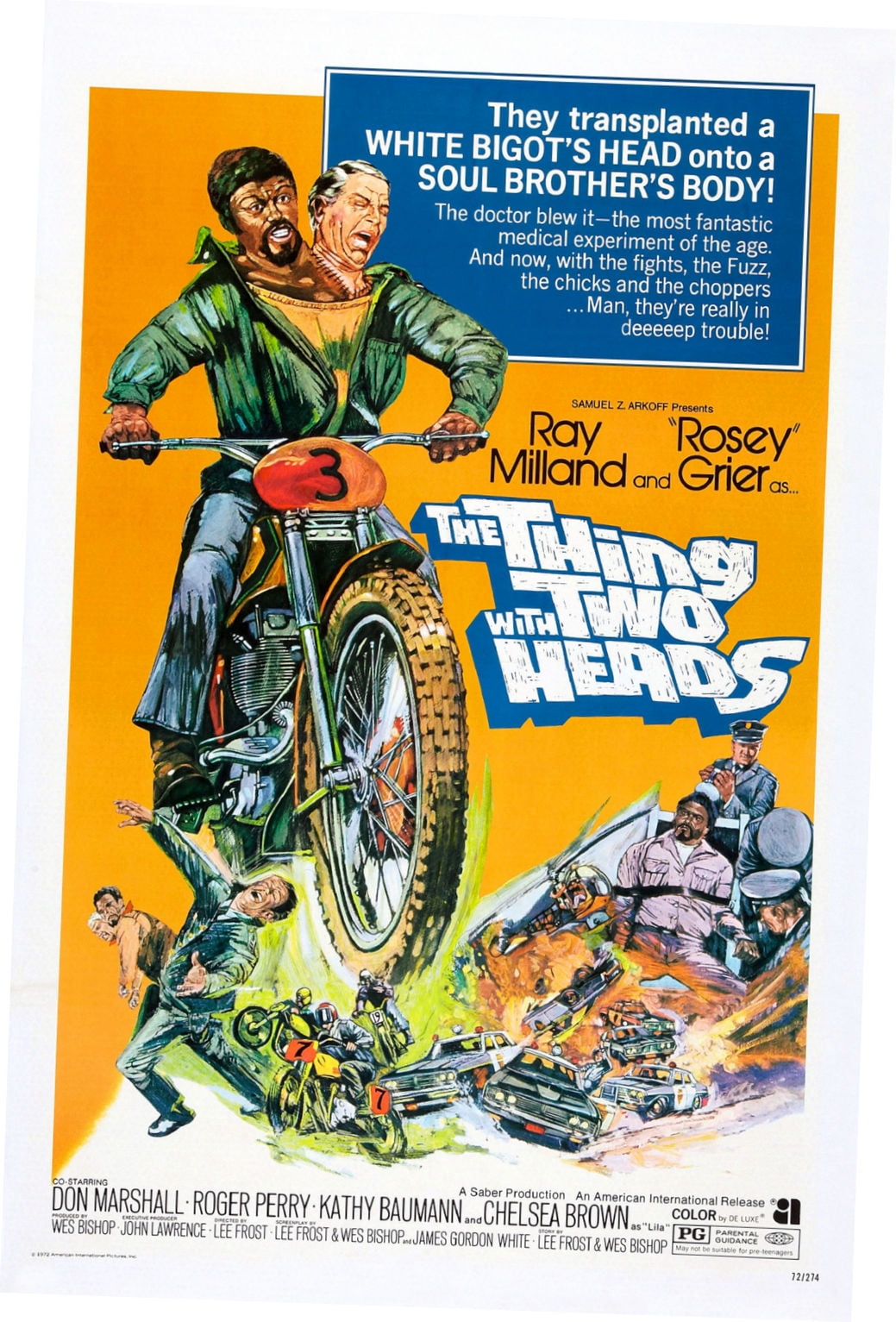 Thing With Two Heads The Movie Poster 12x16 Print on Metal Sign 12in x ...