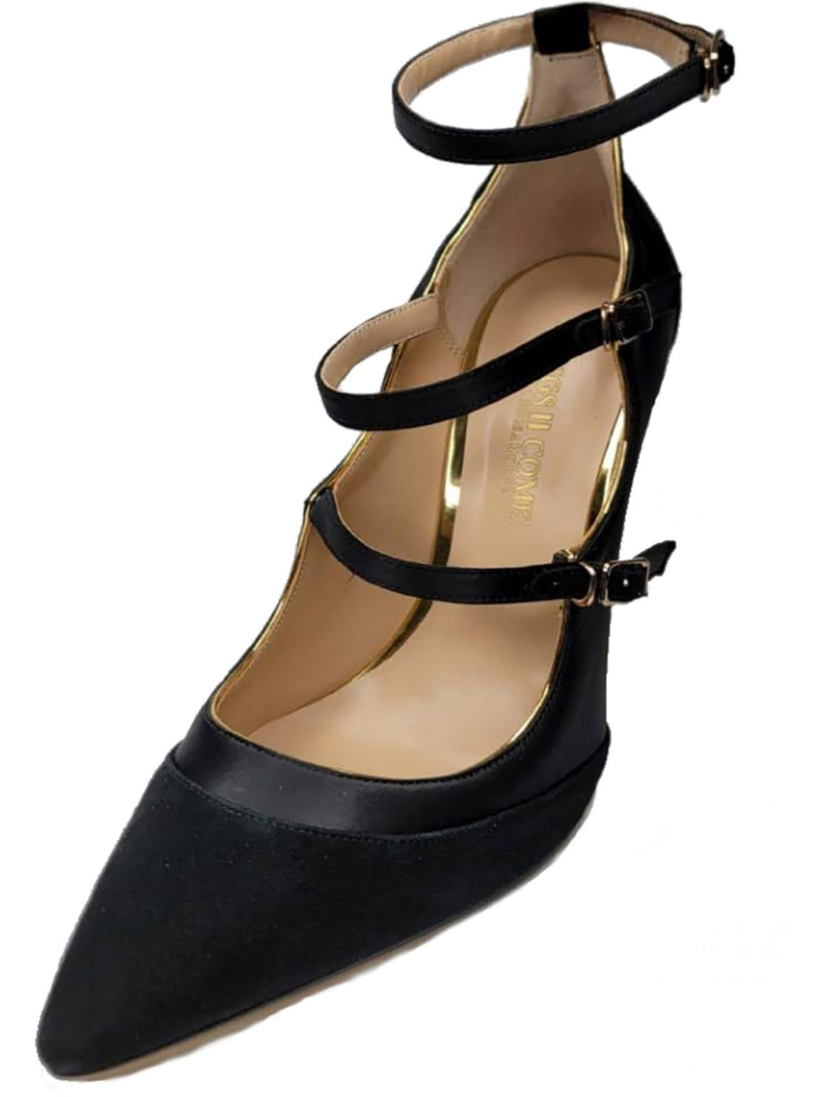Things II Come Womens Jackiee Suede Strappy Pumps - Walmart.com