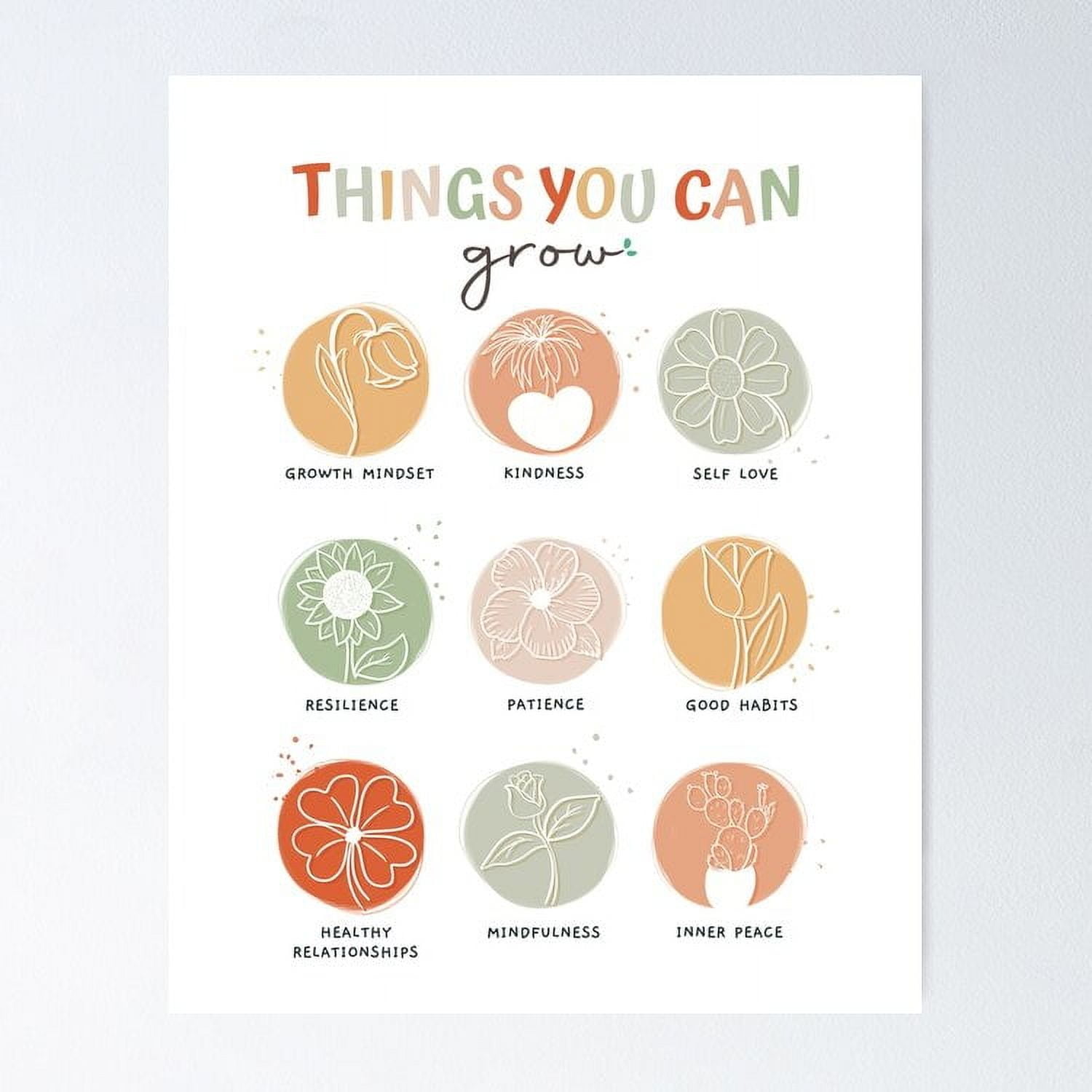 Things You Can Grow Design, Mental Health, Mindful, Therapy Office ...