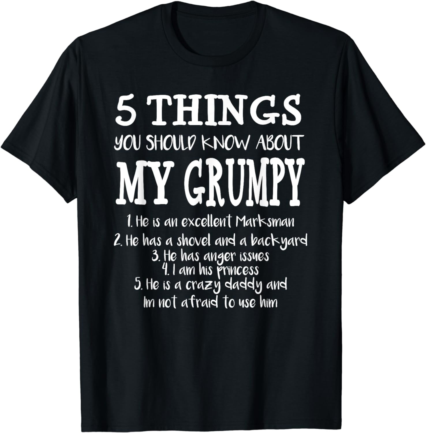 Things You Should Know About My Grumpy Grandpa T-Shirt - Walmart.com