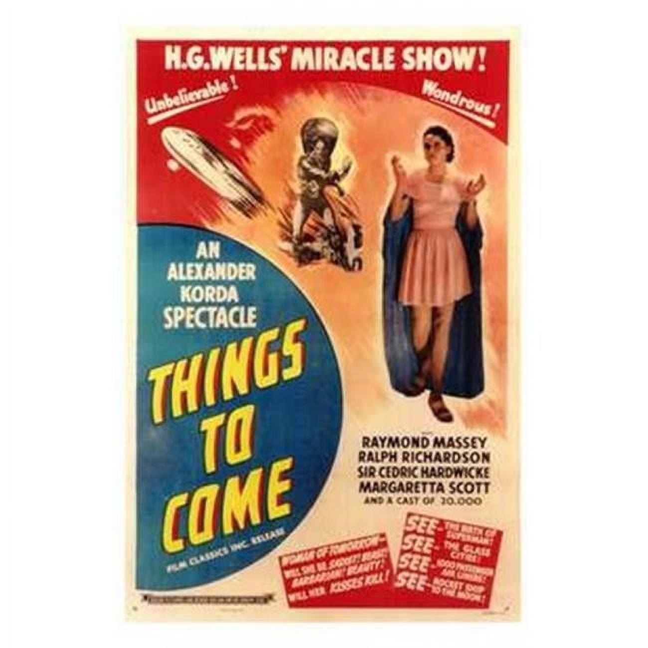 Things to Come Movie Poster - 11 x 17 in. - Walmart.com
