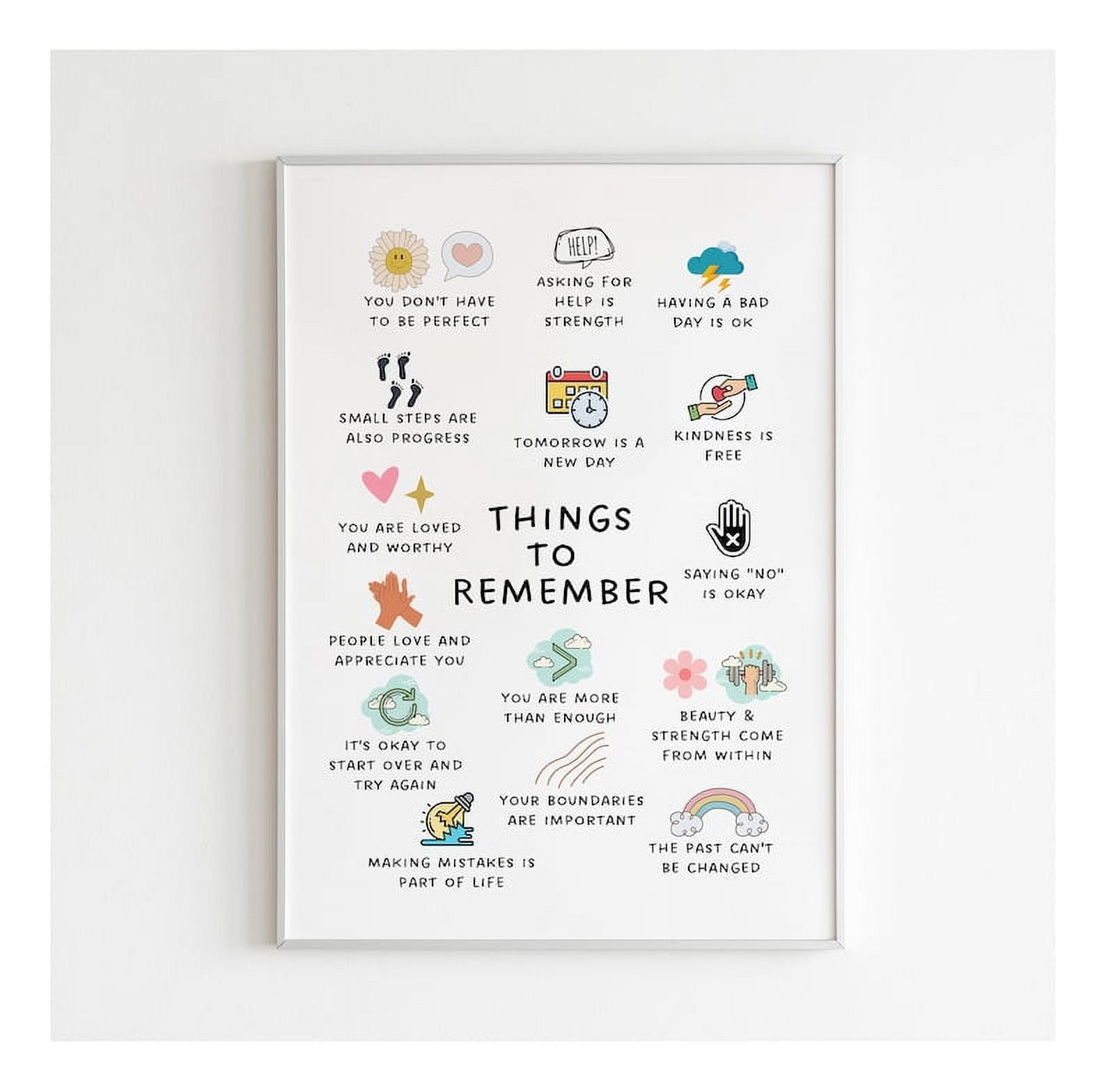 Things to Remember | Therapy Office Decor School Counselor CBT DBT ...