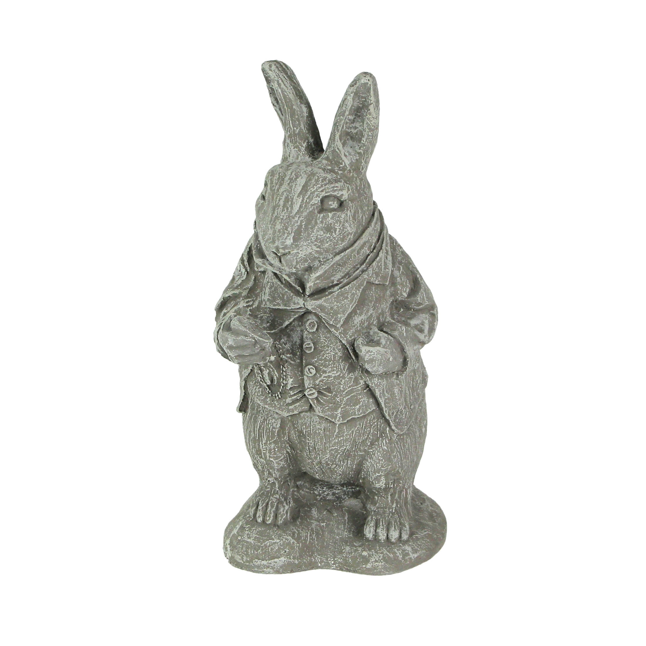 Things2Die4 Alice in Wonderland White Rabbit Light Gray Finish Statue ...