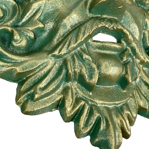 Things2Die4 Cast Iron Celtic Green Man Wall Décor Art Hanging ...