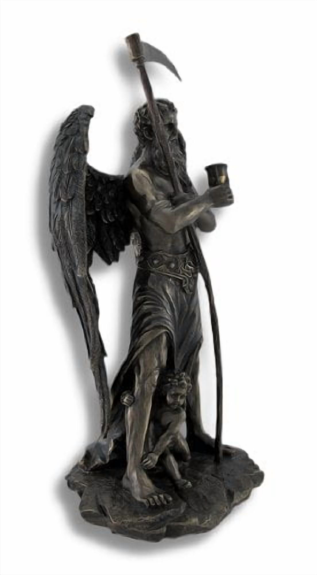 Things2Die4 Father Time Chronos Standing with Child Playing at His Feet ...