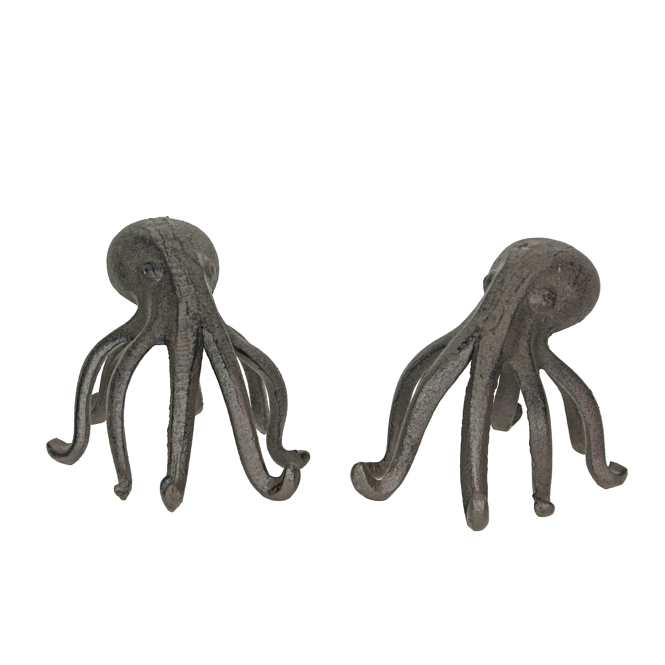 Things2Die4 Rustic Cast Iron Octopus Bookends Decorative Sculptures ...