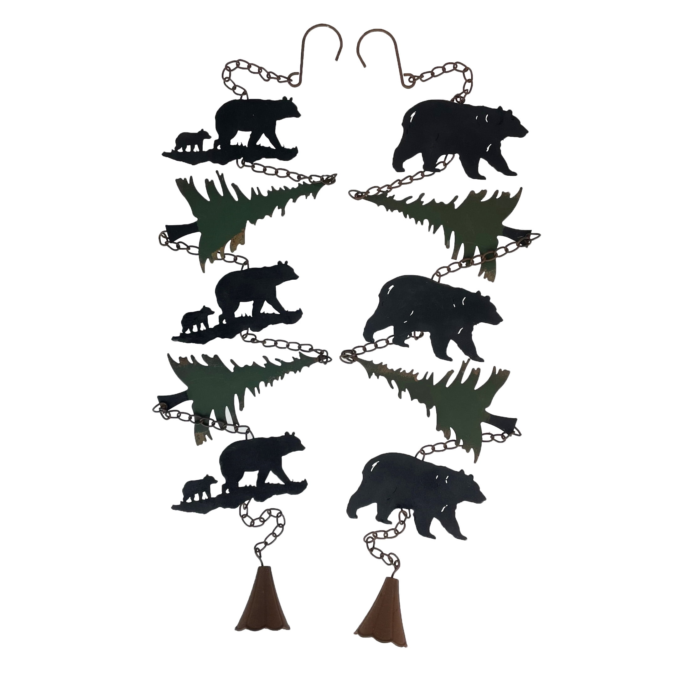 Things2Die4 Set of 2 Rain Chains with Bears and Trees, 52-inch ...