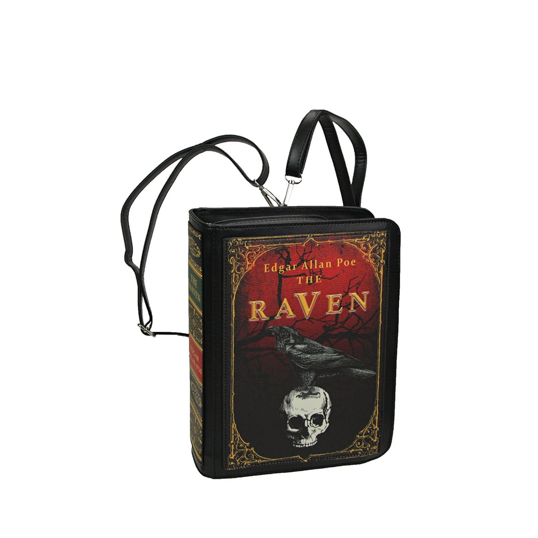 Things2Die4 Unisex The Raven Vinyl Book Backpack, Black - Walmart.com