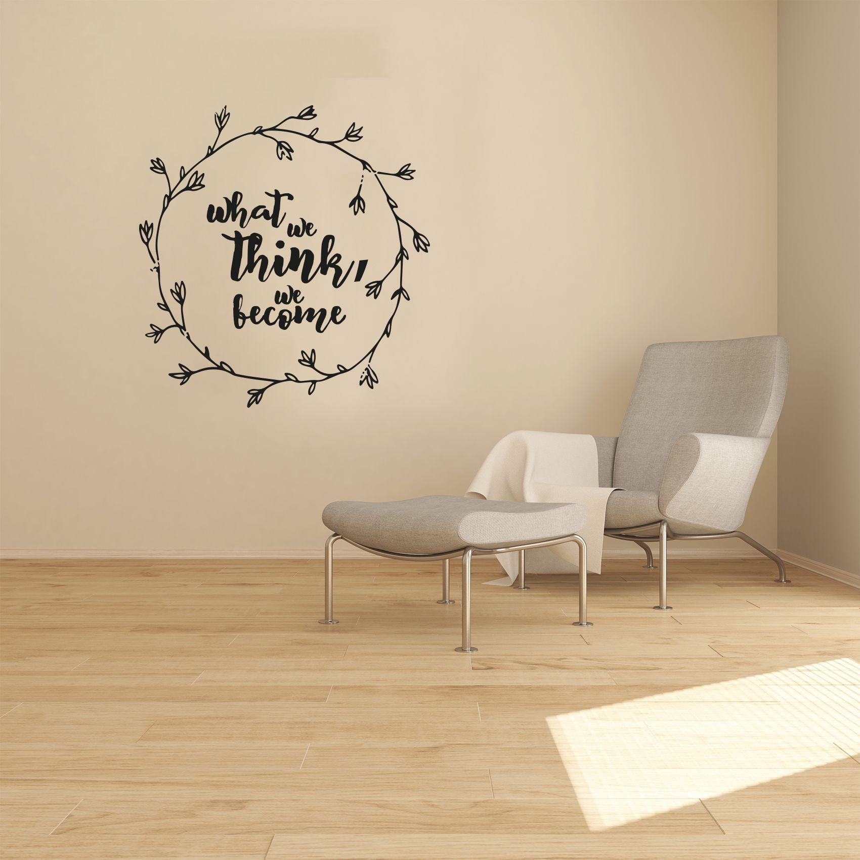What We Think We Become Quote Beautiful Flower Crown Trees Silhouette ...