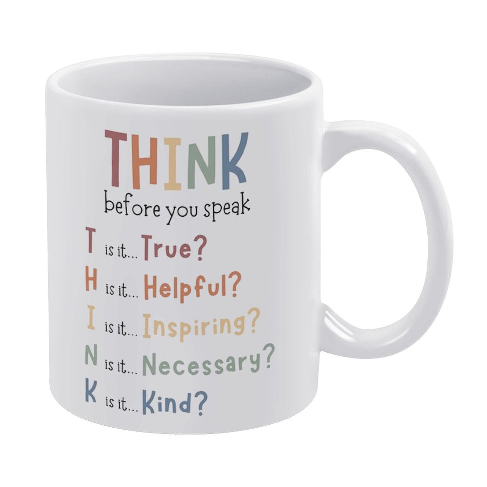 Think Before You Speak Mug, Counselor Office, Boho Classroom , Positive ...
