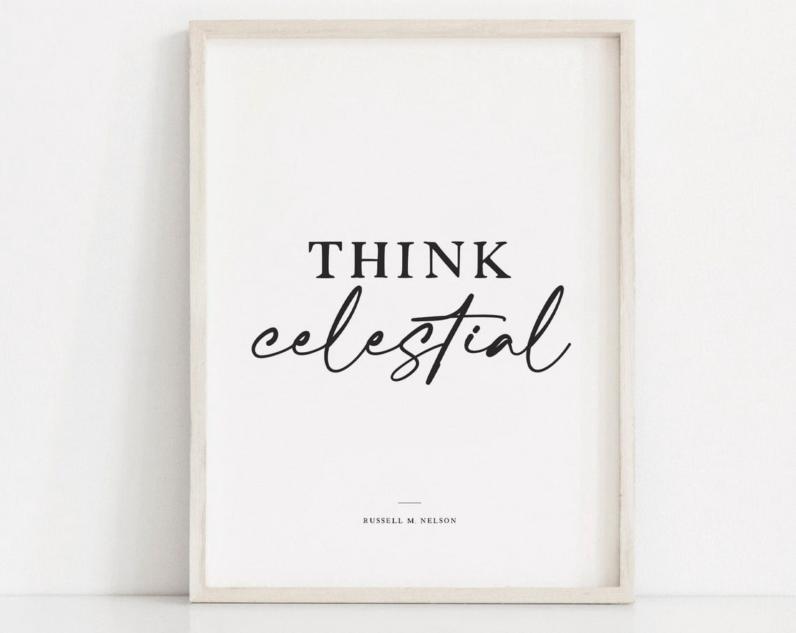 Think Celestial, Latter Day Saint Art, General Conference 2023, Russell ...