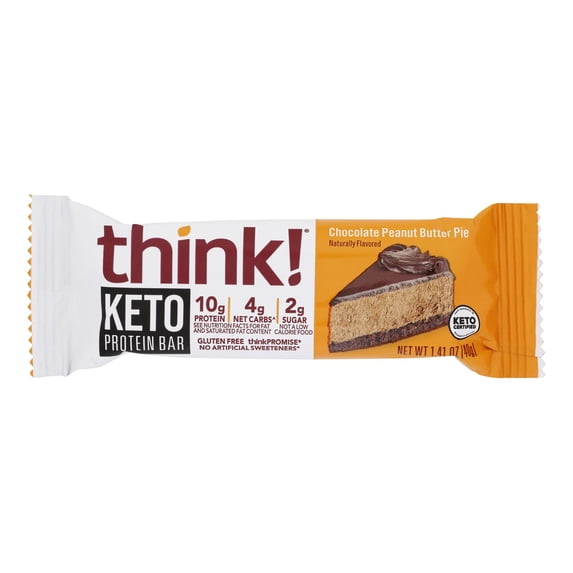 Think! Thin - Bar Keto Prtn Choc Pb Pie - CS of 10-1.41 OZ - Walmart.com