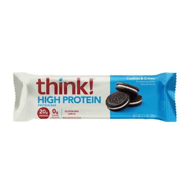 Think Cookies & Creme Protein Bar 2.1 oz - Pack of 3 - Walmart.com