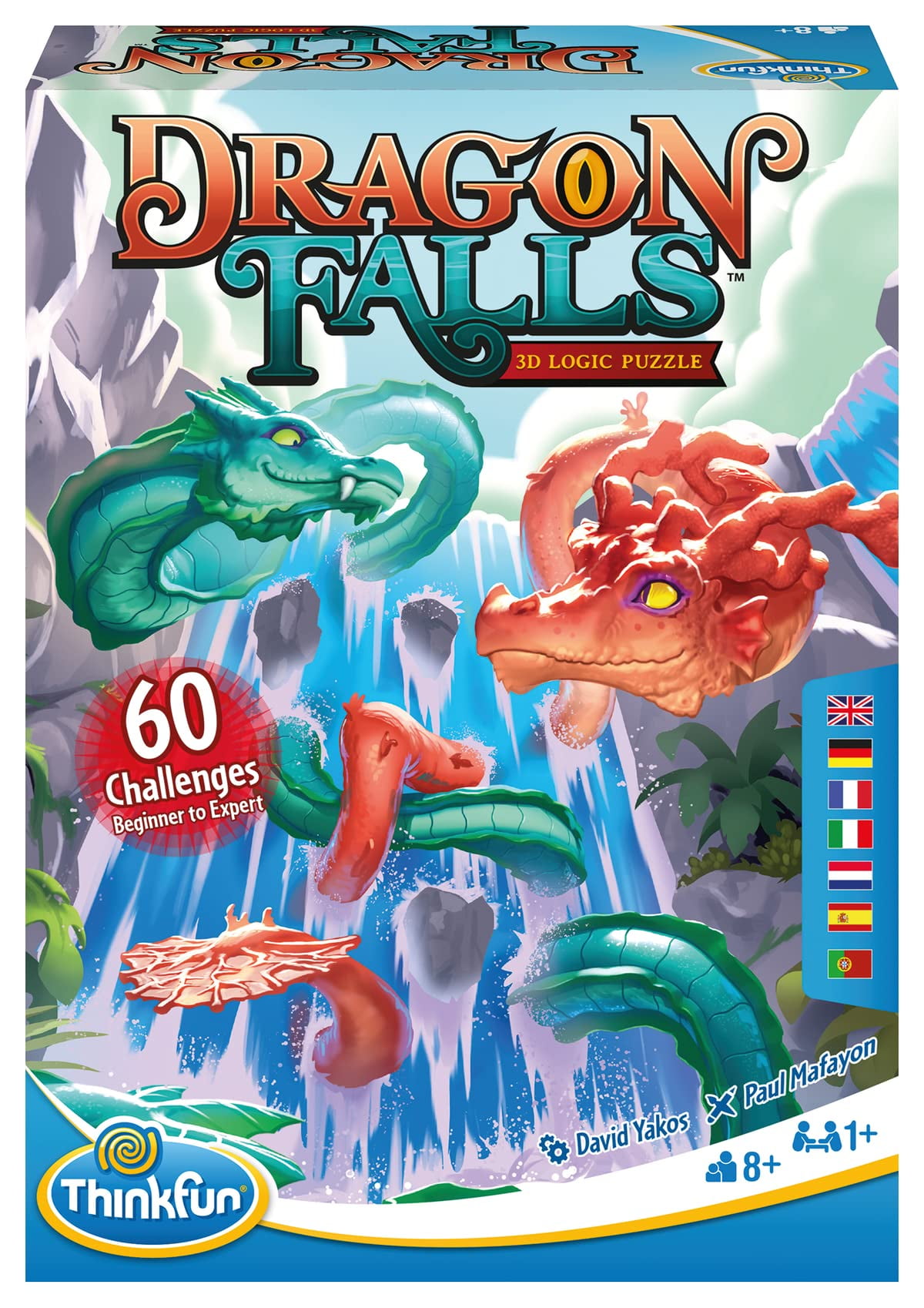 Think Fun ThinkFun Dragon Falls Logic Puzzle Game: Single-Player ...
