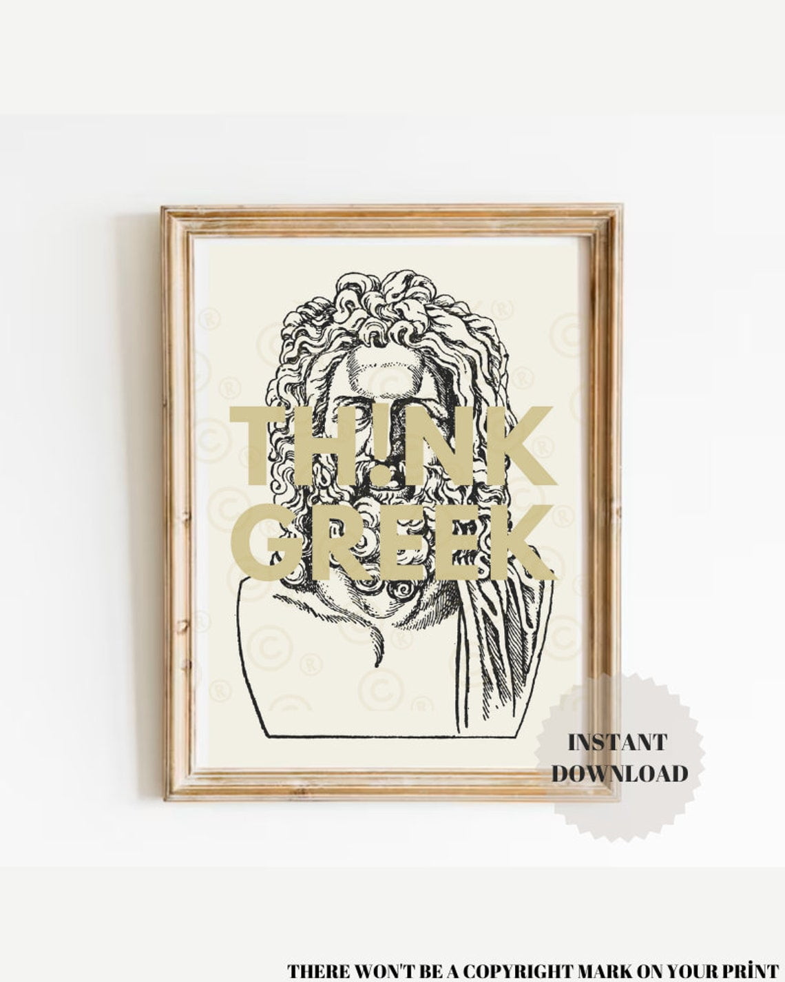 Think Greek, Philosophy Poster, Greek Philosophy, Stoicism Art ...