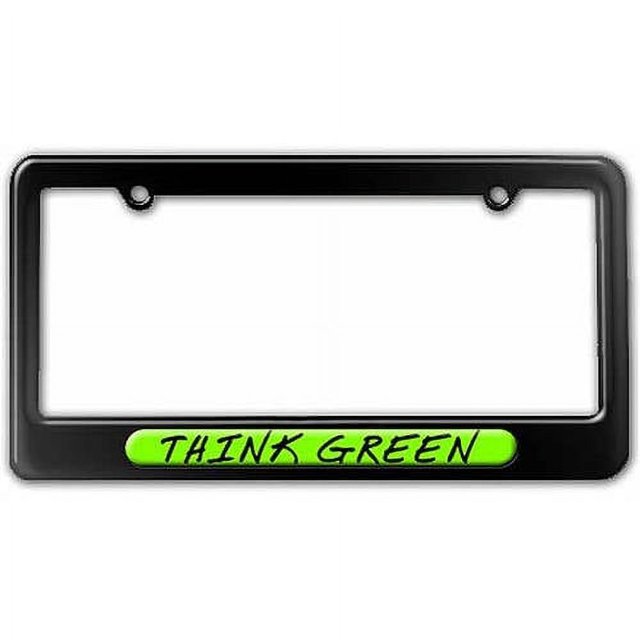 Think Green, Environmental Recycle License Plate Tag Frame, Multiple ...